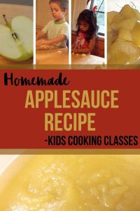 Homemade Applesauce Recipe-Kids Cooking Classes
