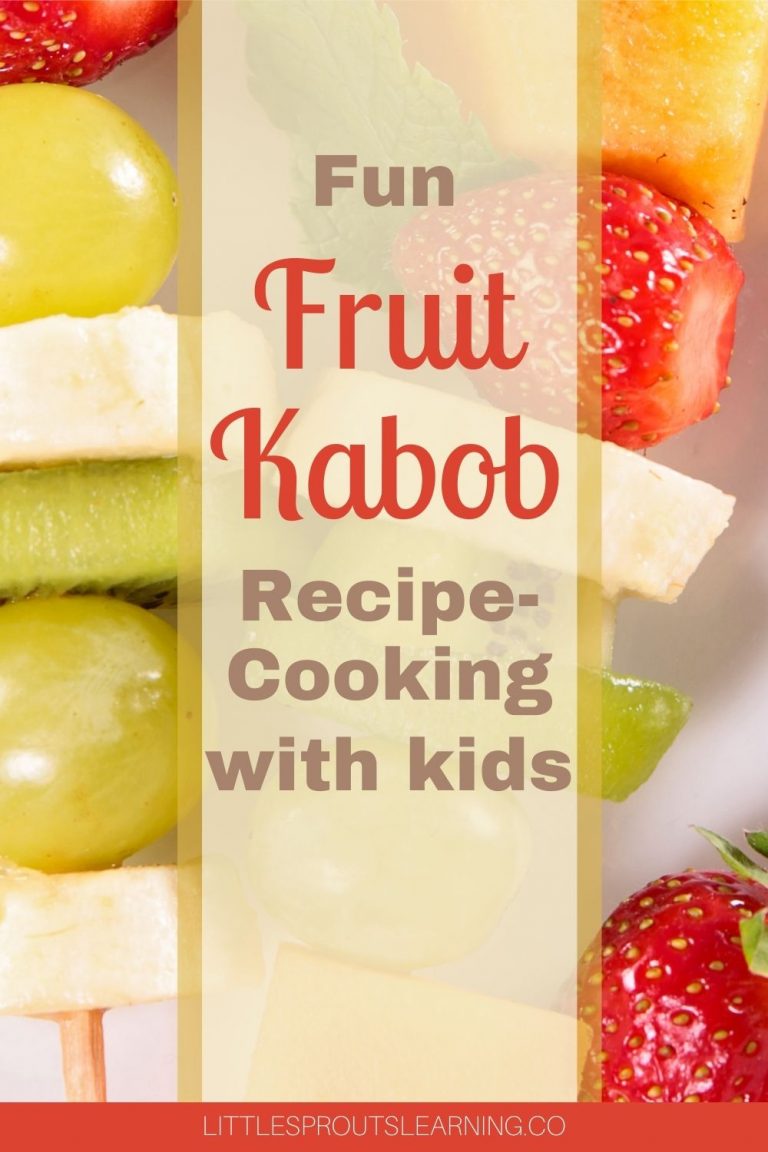 Cooking with Kids-Fun Fruit Kabob Recipe-Little Sprouts Learning
