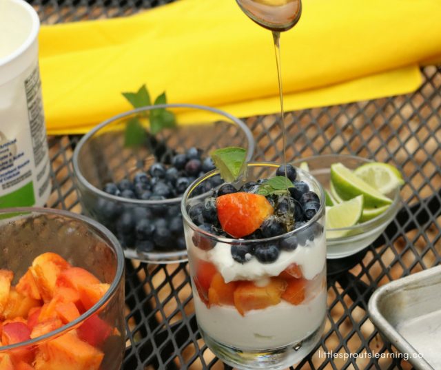 Cooking with Kids-Yogurt Parfait Recipe-Little Sprouts Learning