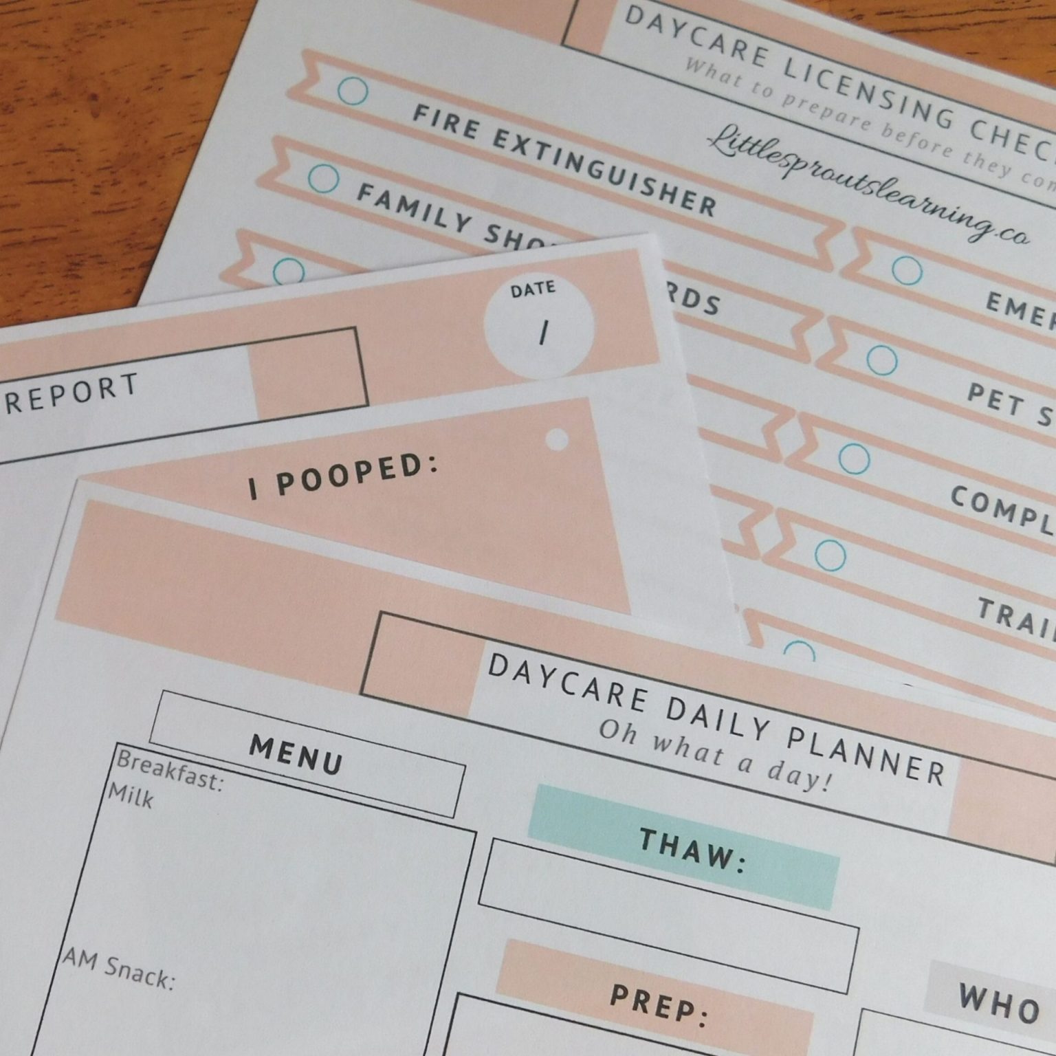 Daycare Food Menu Meal Planning Guide-Little Sprouts Learning