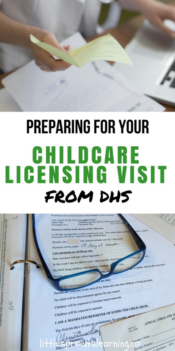 Preparing for your Child Care Licensing Visit from DHS-Little Sprouts Learn