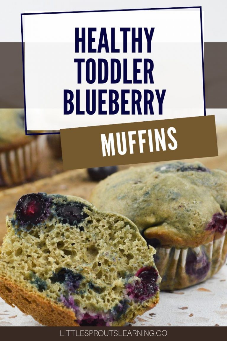 Healthy Toddler Blueberry Muffins-Little Sprouts Learning