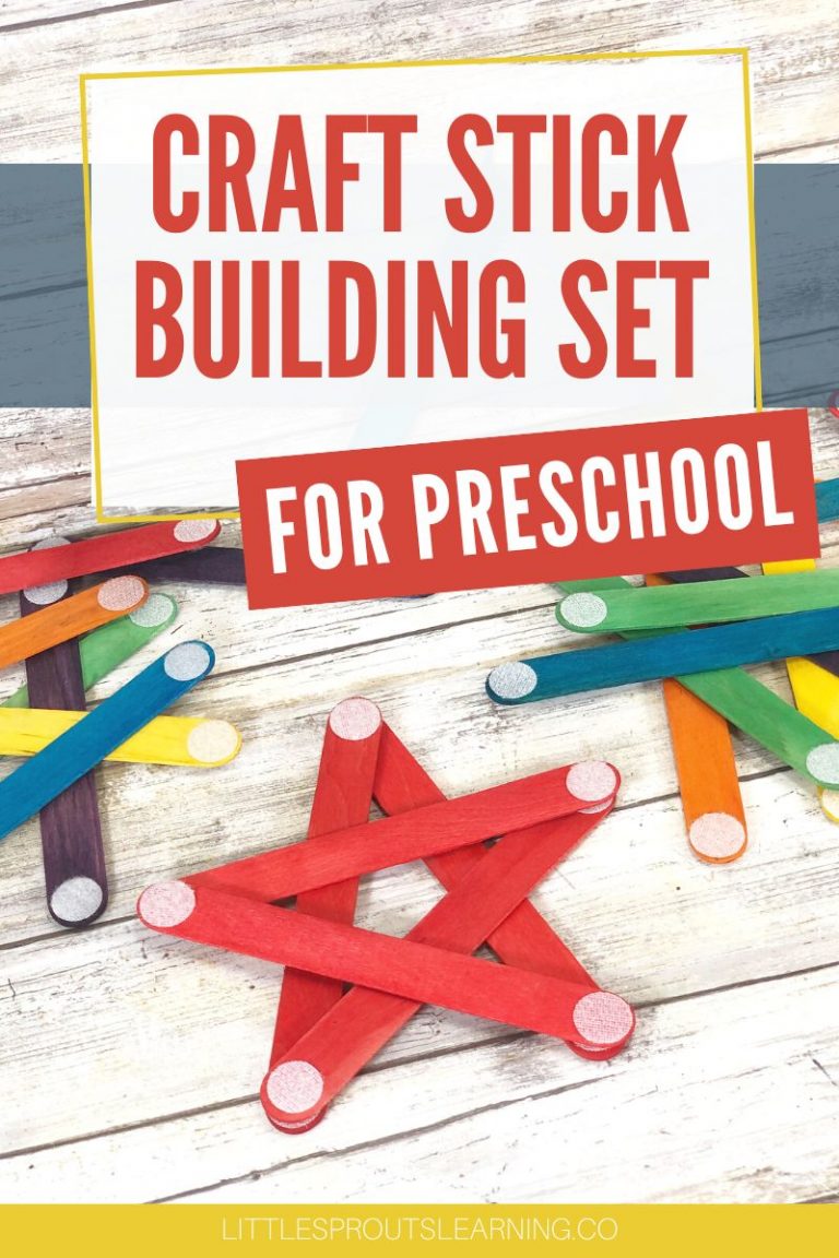 Craft Stick Building Set for Preschool-Little Sprouts Learning