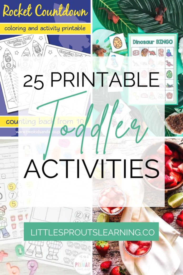 Printable Toddler Activities for Daycare-Little Sprouts Learning
