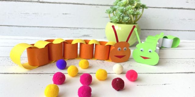 Paper Caterpillar Craft for Preschool-Little Sprouts Learning