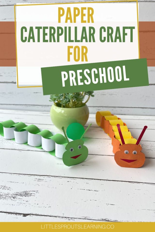 Paper Caterpillar Craft for Preschool-Little Sprouts Learning