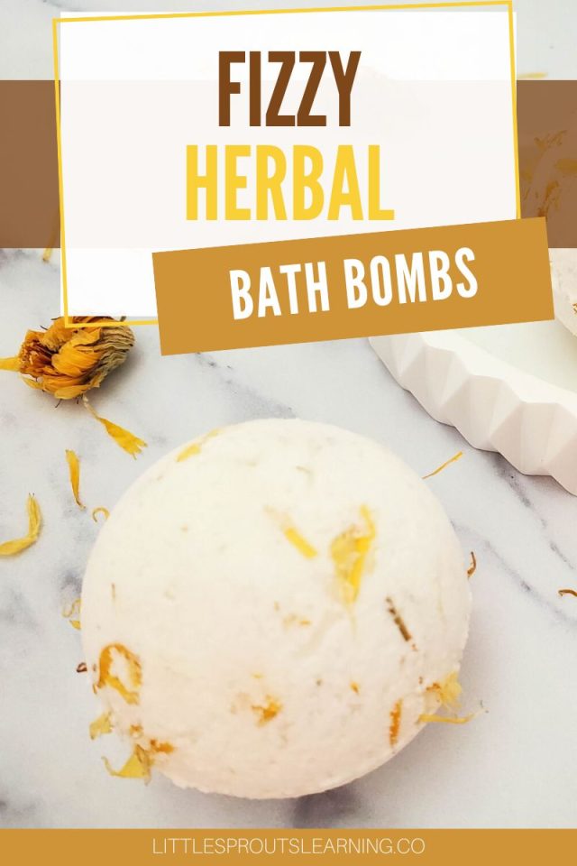 Fizzy Herbal Bath Bombs-Little Sprouts Learning