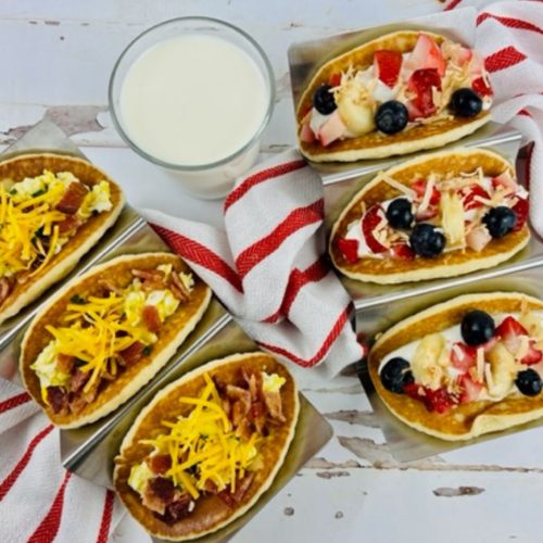Pancake Tacos, Sweet and Savory Ideas-Little Sprouts Learning