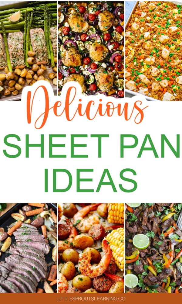 20 Sheet Pan Ideas for Dinner-Little Sprouts Learning