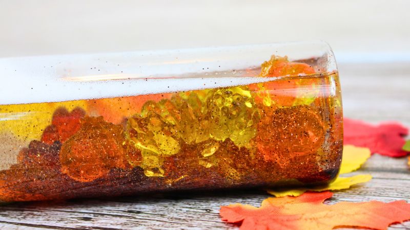 Easy Fall Sensory Bottles That Are Calming For Kids