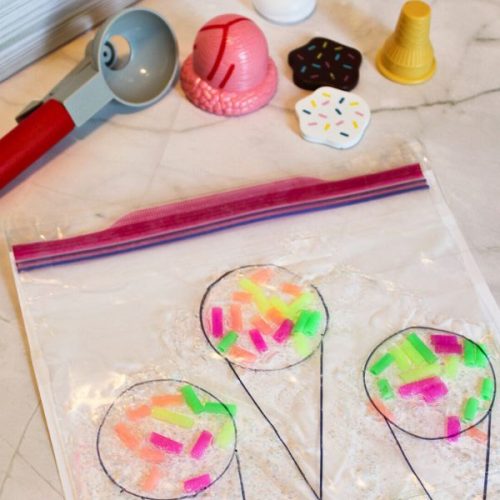How to Make Mess-Free Sprinkle Sensory Bags for Kids