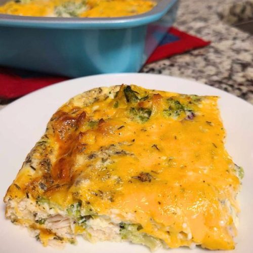 Quick Breakfast Crustless Tuna Quiche with Broccoli
