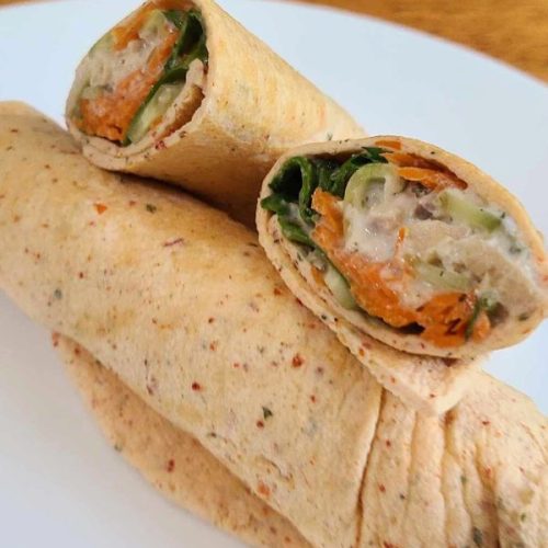Easy Greek Yogurt Tuna Wrap without Tortillas