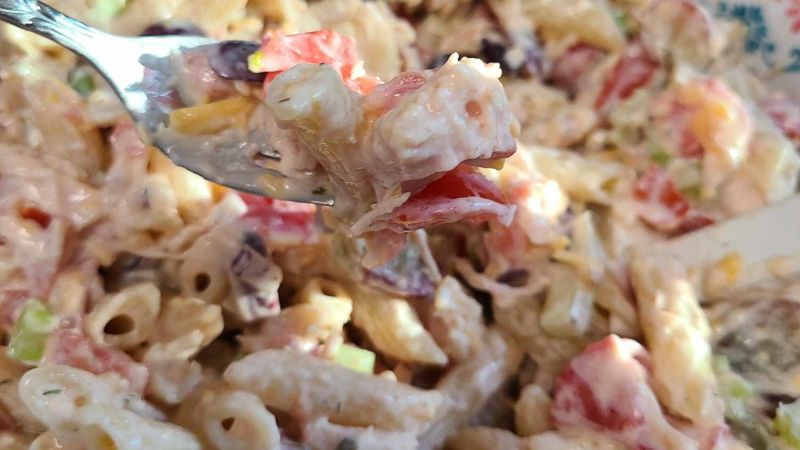 Creamy Ranch Tuna Pasta Salad Recipe